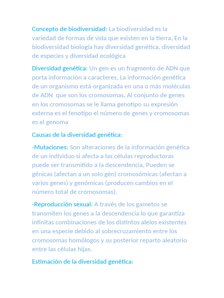 Biologia Resu | PDF | Gene | Cigosidad