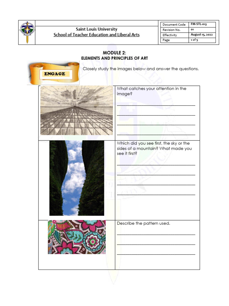 MODULE-2 | PDF | Composition (Visual Arts) | Pattern