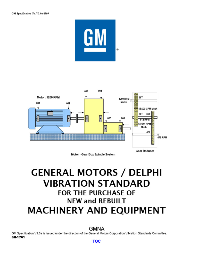 GM Vibration Standards for Machinery | PDF | Engineering