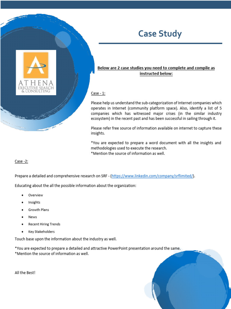 Research Case Study - Athena | PDF