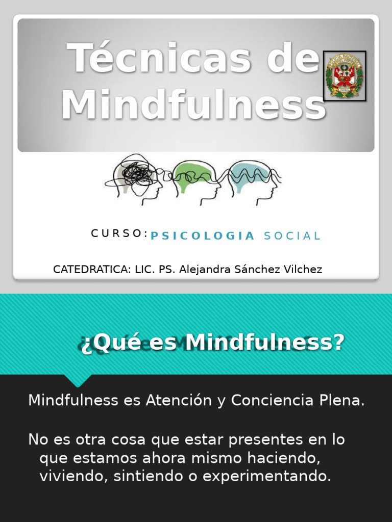 Mindfulness Ejercicios - Taller | PDF | Respiración | Atención plena