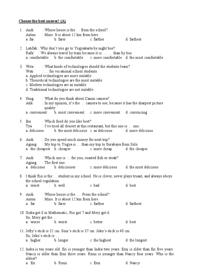 Choose The Best Answer! (A) | PDF | Printer (Computing) | Office Equipment
