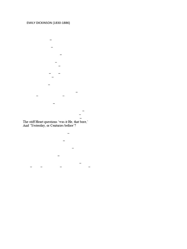 Emily Dickinson's Poetic Themes | PDF