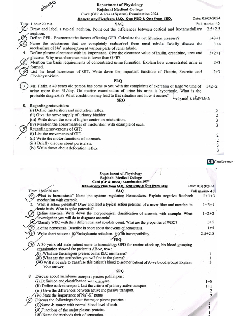Physio QSN 1 PDF | PDF