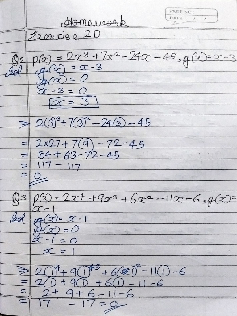 Exercise 2D Homework by Prithvi Raj M | PDF