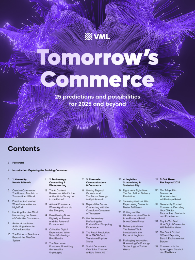 VML Tomorrows Commerce 2025 FINAL REPORT | PDF | Brand | Artificial ...