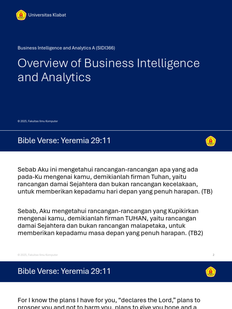 Overview of Business Intelligence and Analytics | PDF | Business Intelligence | Analytics
