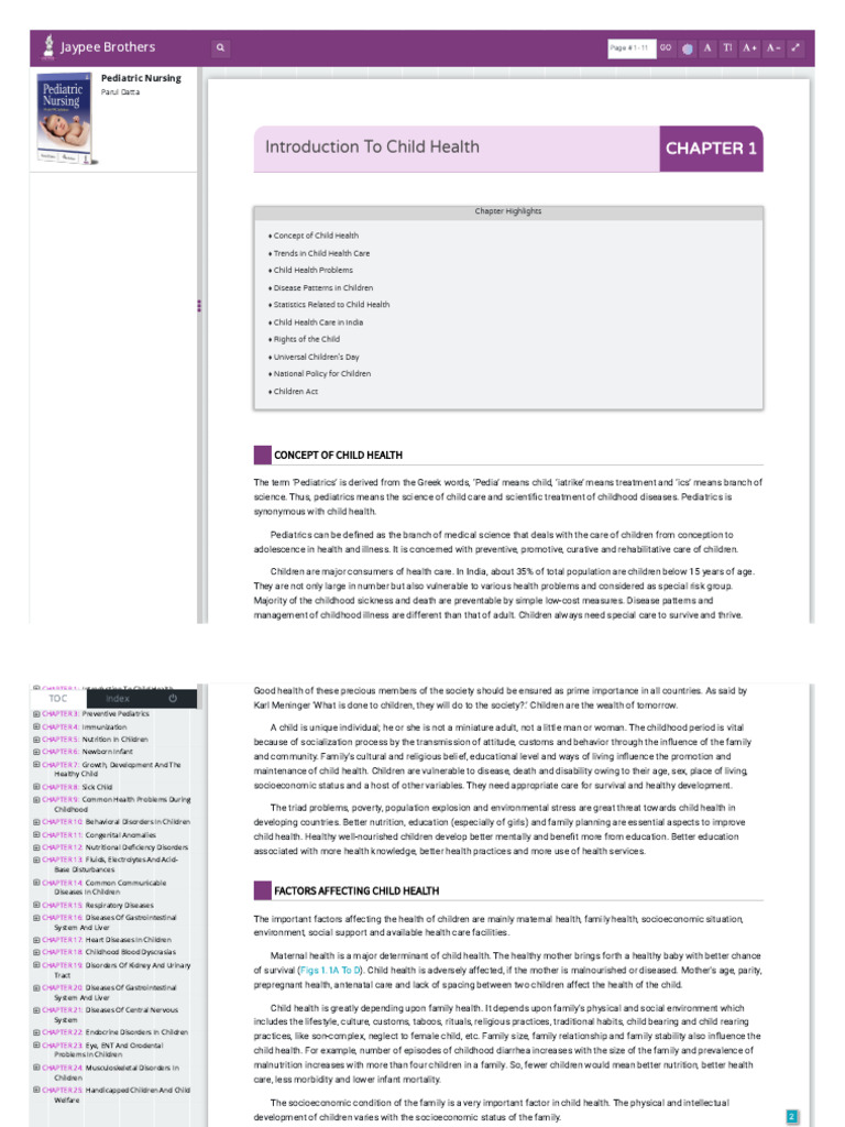 WWW Jaypeedigital Com Ereader Chapter 9789352701186 ch1 | PDF | Infant ...