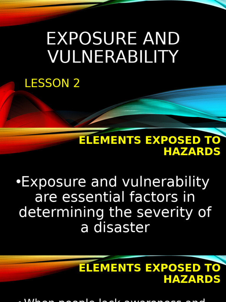 DRRR-Lesson2 | PDF | Hazards | Vulnerability