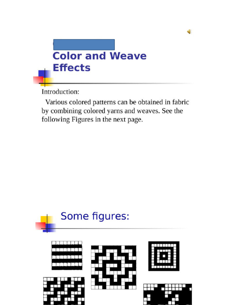 Fs Simple Colour and Weave Effects | PDF | Weaving | Textile Arts