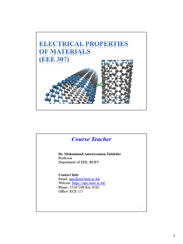 POM( Unofficial From BUET)[1] | PDF | Crystal Structure | Electrical ...