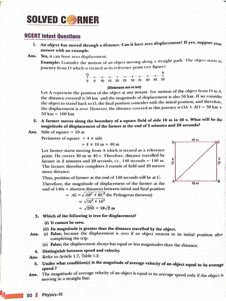 Physics ch-1 Motion | PDF