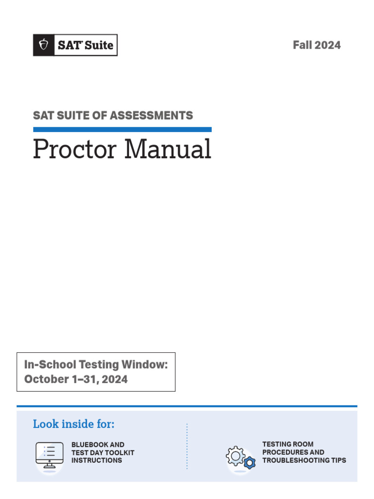 Sats-Proctor-Manual 2025 | PDF | Sat | Computing