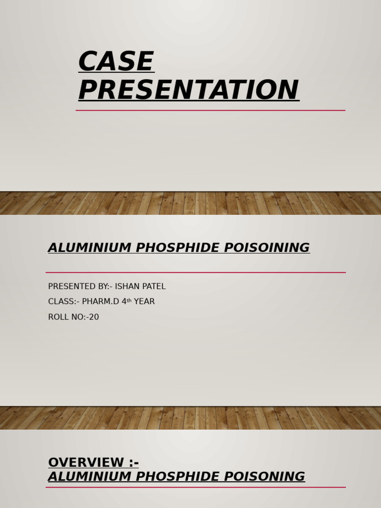 Aluminium Phosphide Poisoning | PDF | Clinical Medicine | Medical ...