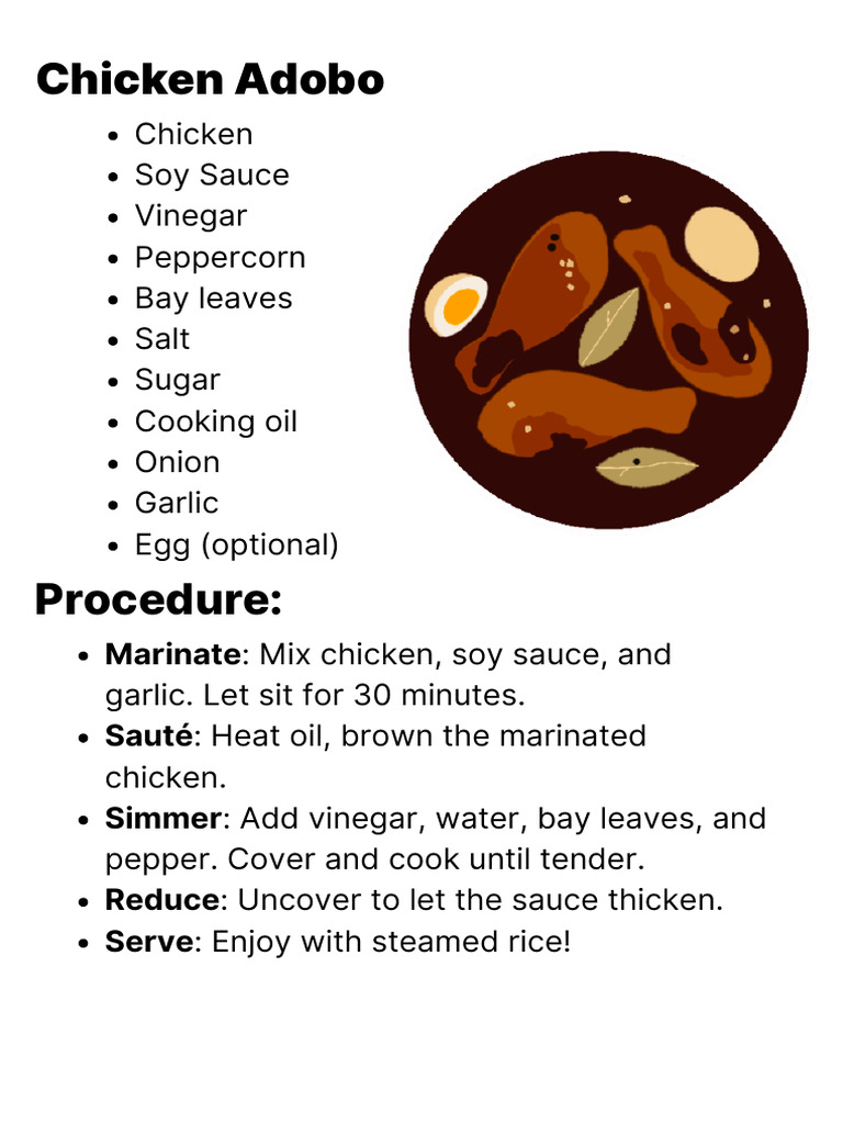 Chicken Adobo | PDF