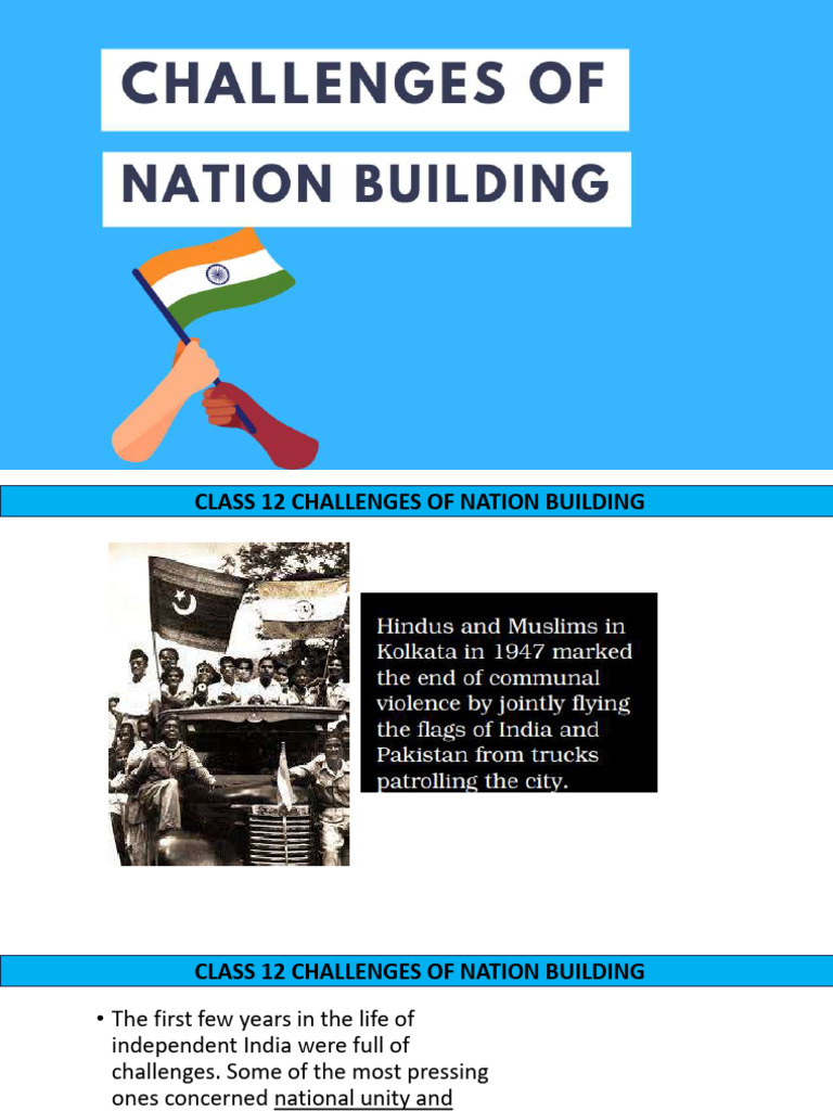 Challenges of Nation Building in India | PDF | Mahatma Gandhi ...