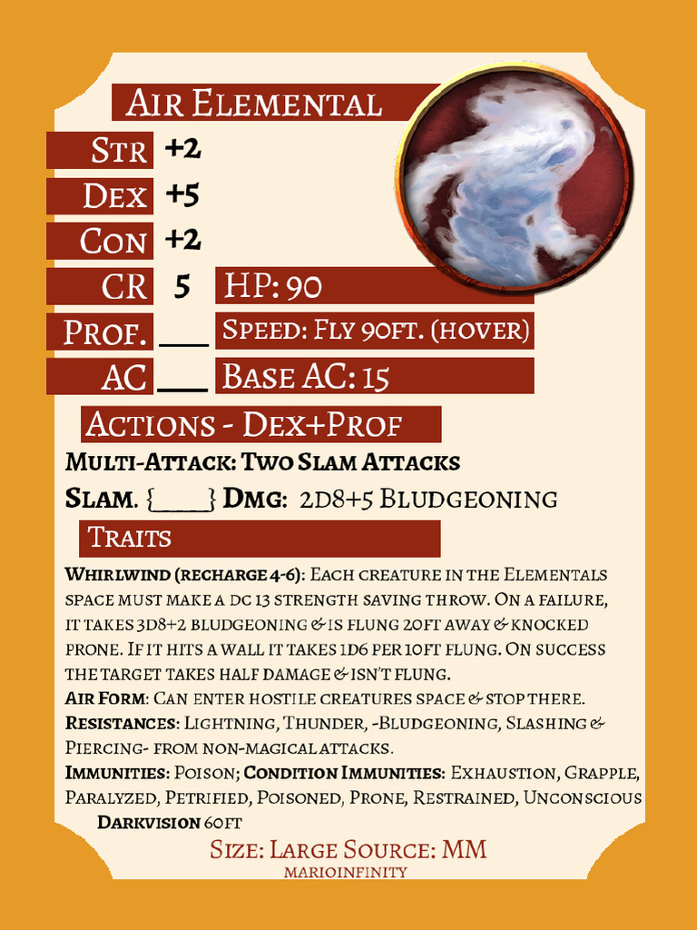 Air Elemental | PDF