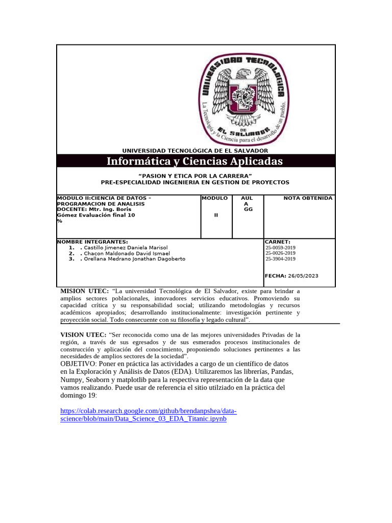 Analisis EDA 1 | PDF