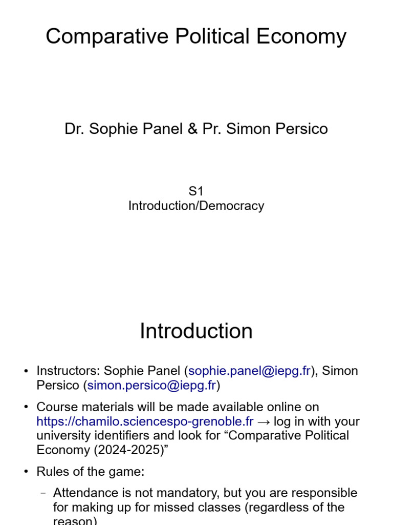S1 Introduction Democracy | PDF | Voting | Elections
