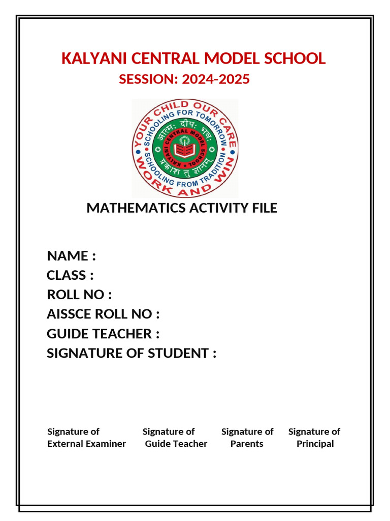 Maths Activity[1] | PDF