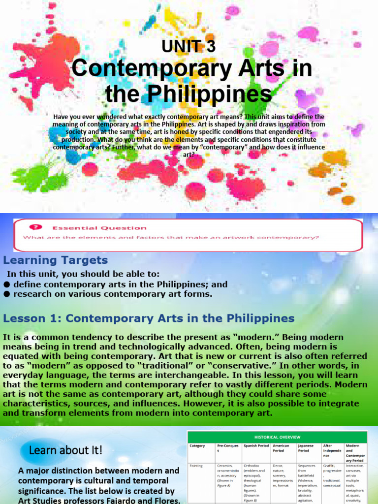 61615ca0a677e100105837df-1633774894-UNIT 3.lesson1 | PDF | Paintings ...