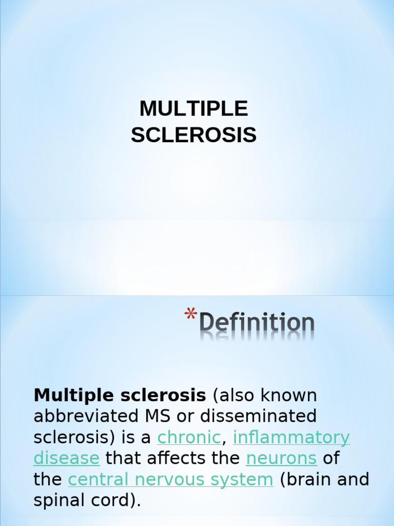 Mutiple Sclerosis | PDF | Multiple Sclerosis | Magnetic Resonance Imaging