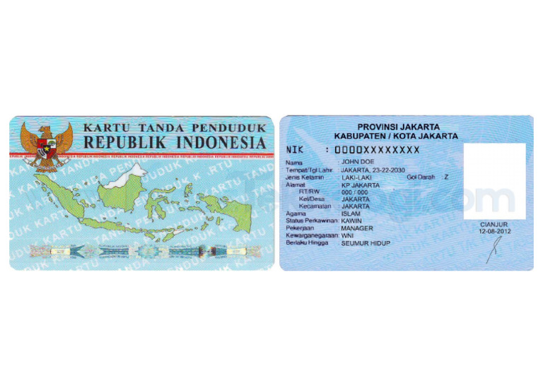 Format KTP Kosong Word 3 | PDF