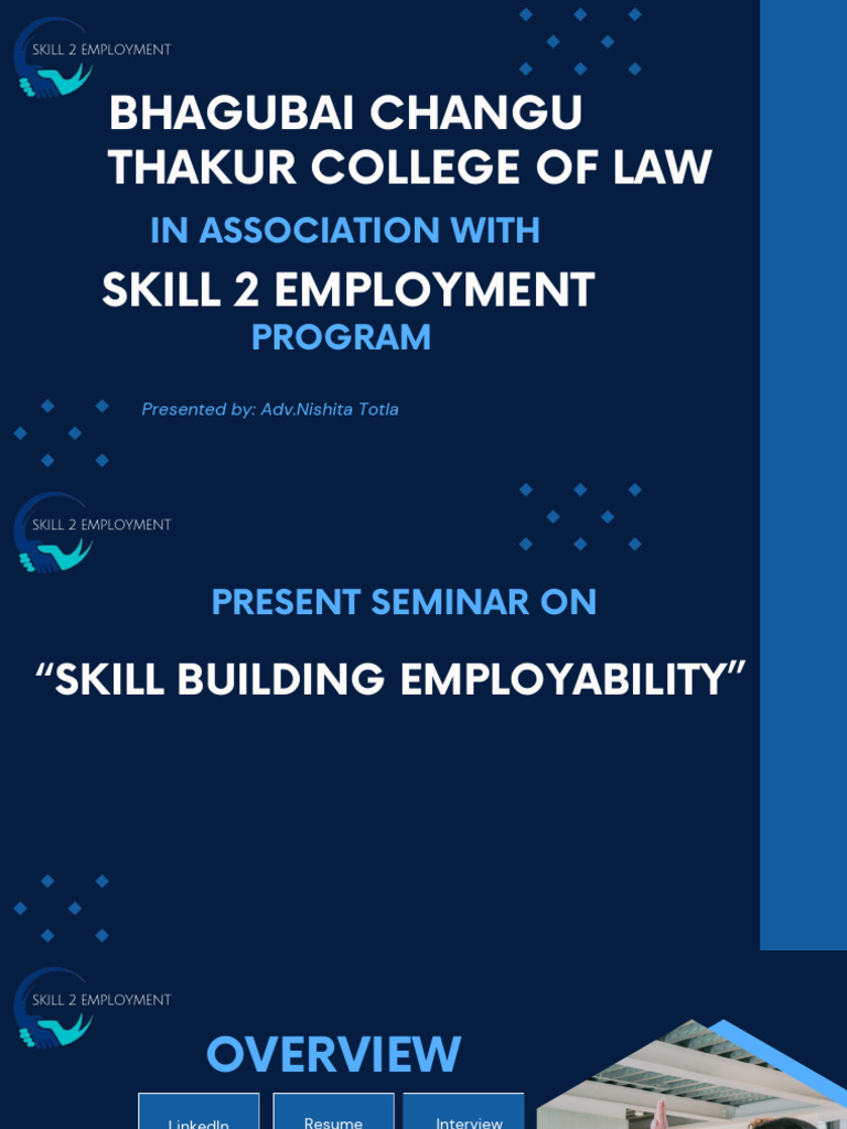 Skill 2 Employment Program Workshop | PDF | Résumé | Linked In