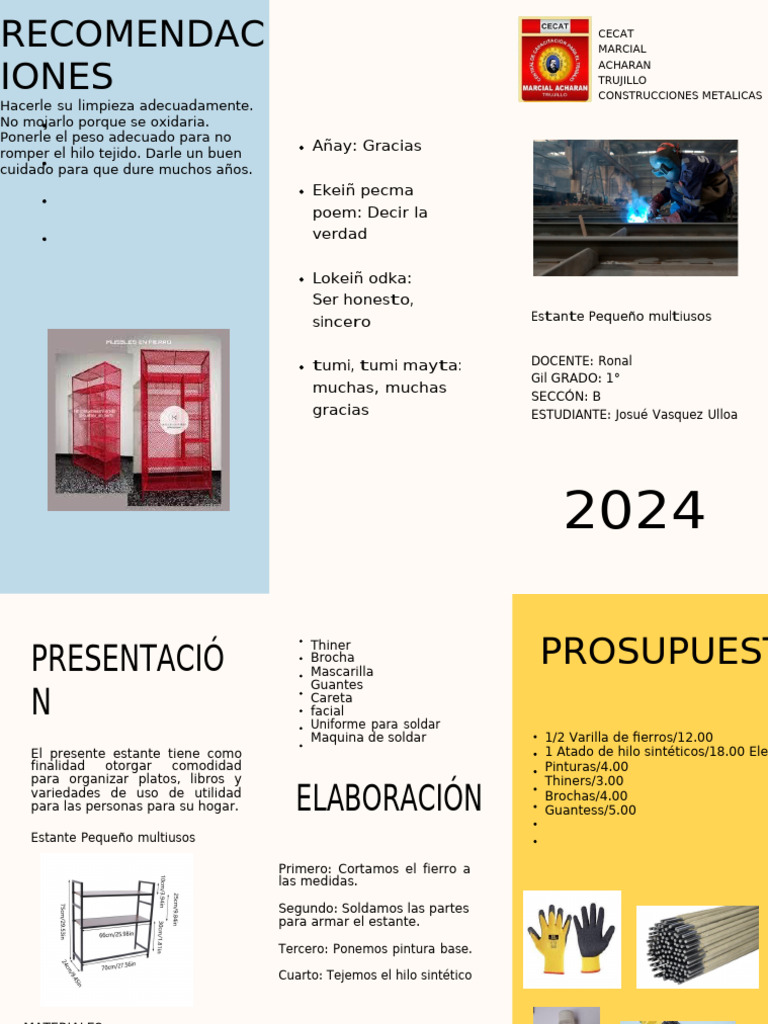 Tripticos | PDF | Materiales