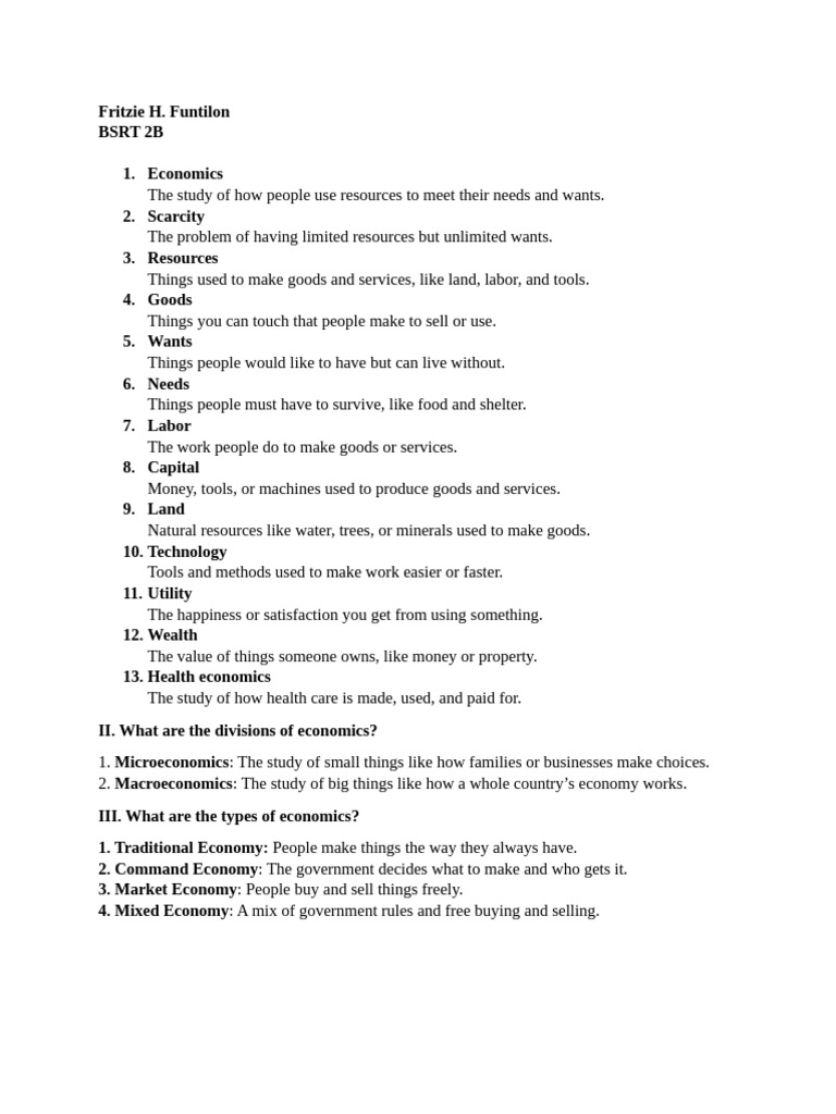 ECO 101 | PDF