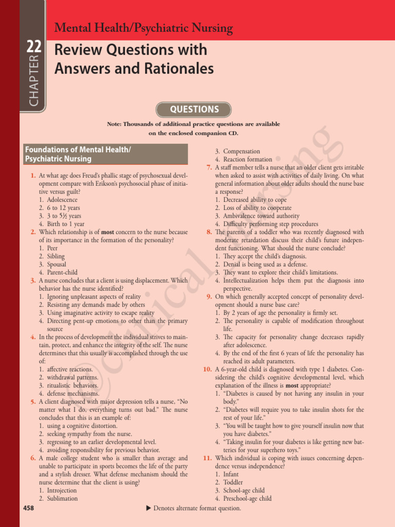 Mosby's Mhn Nclex @Cn (1) | PDF | Mental Disorder | Psychiatry