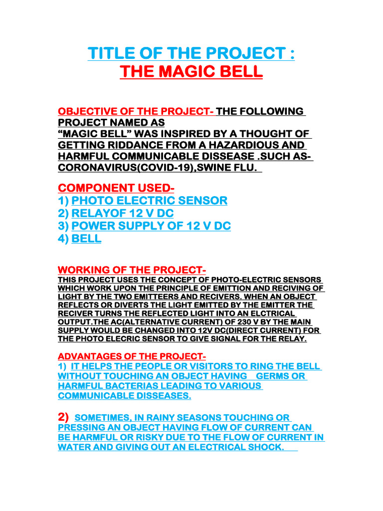 THE MAGIC BELL | PDF