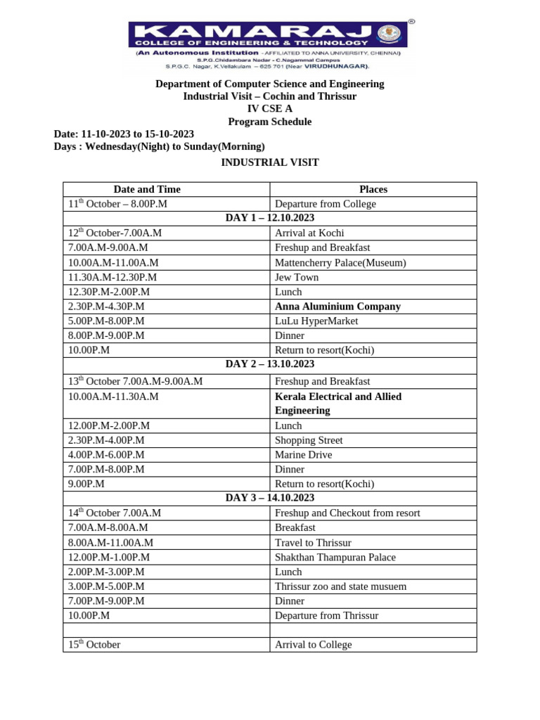 Programme Schedule1 | PDF