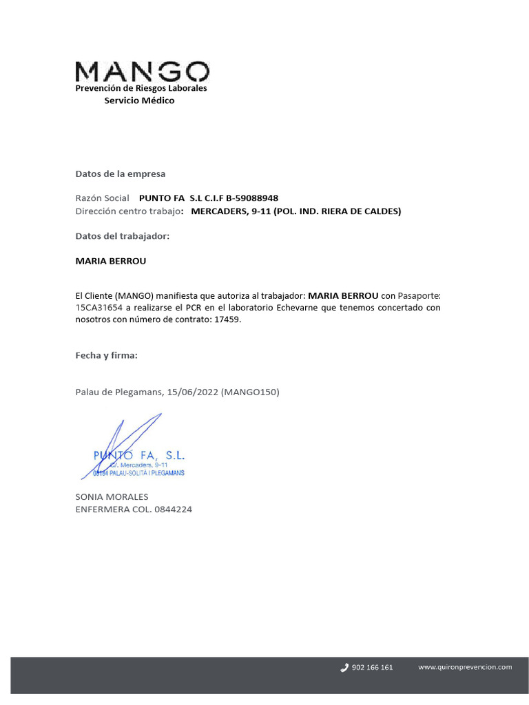 Test Maria Berrou | PDF