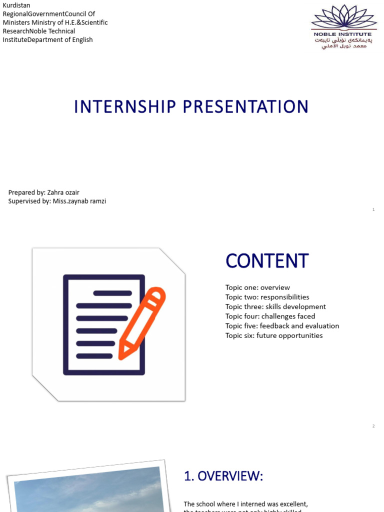 Internship Presentation | PDF | Teachers | Classroom Management
