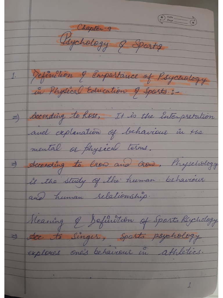 PHE XI Chapter 9 Notes | PDF