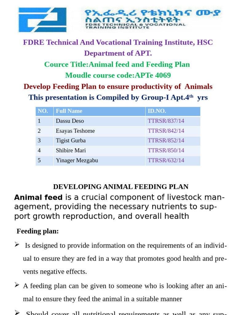 Developing Effective Animal Feeding Plans | PDF | Nutrients