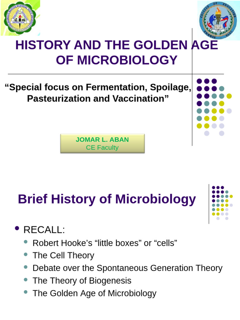 The Golden Age of Microbiology Explained | PDF | Microorganism ...