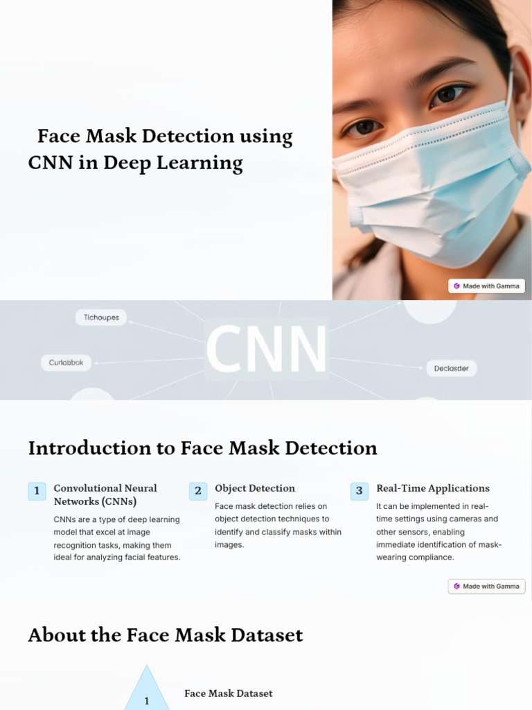 Face Mask Detection Using CNN in Deep Learning | PDF | Deep Learning | Machine Learning