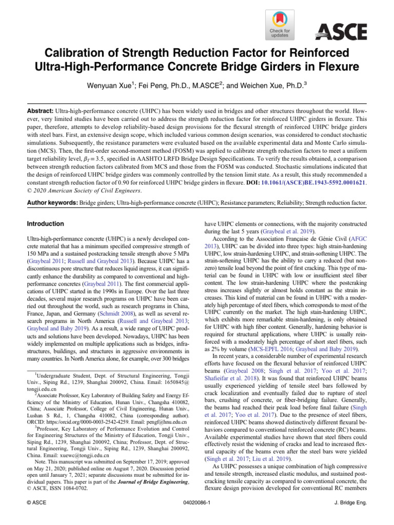 Calibration of Strength Reduction Factor for Reinforced | PDF ...