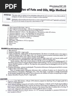 Iodine Value Determination: Wijs Method | PDF | Iodine | Titration