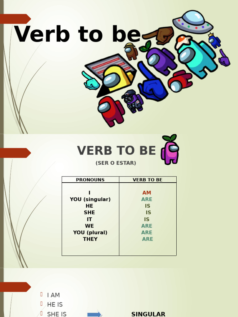 Understanding the Verb "To Be" | PDF