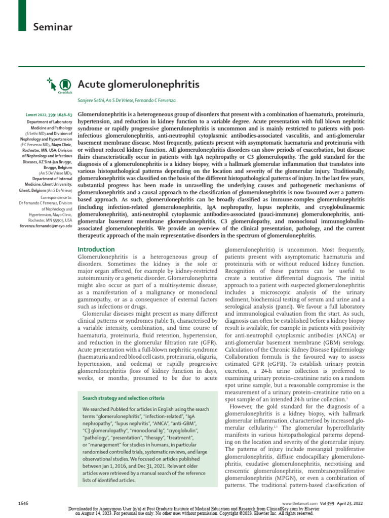 Journal Club Article 2 | PDF | Kidney Disease | Medicine
