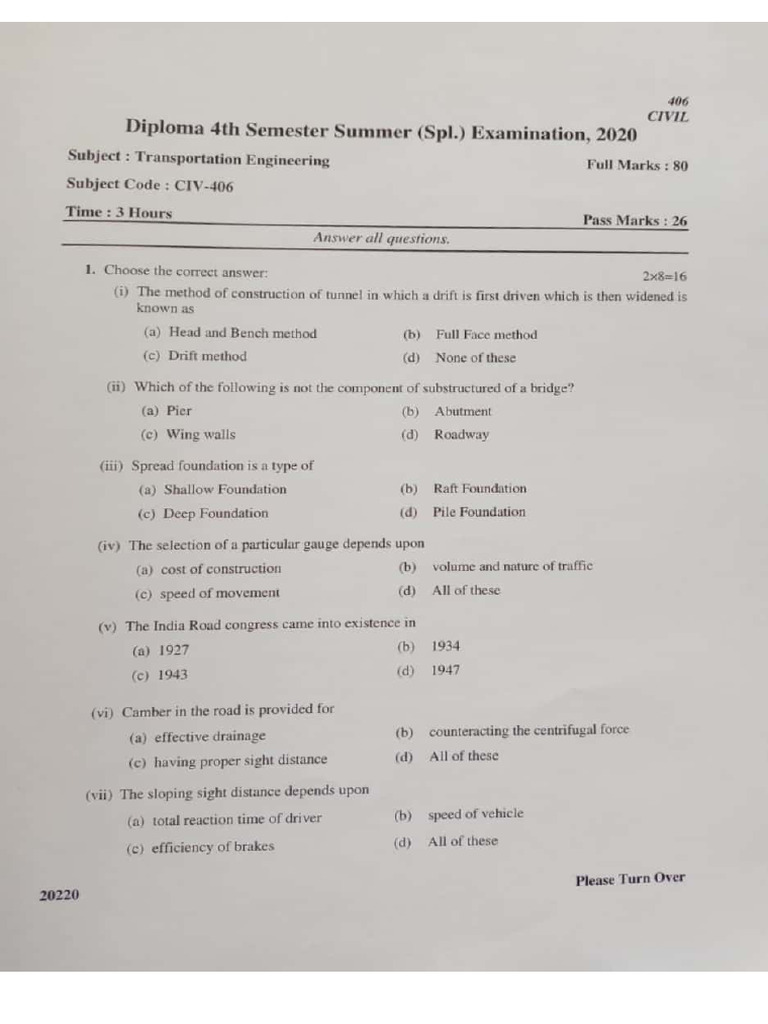 4th Sem Question Bank | PDF