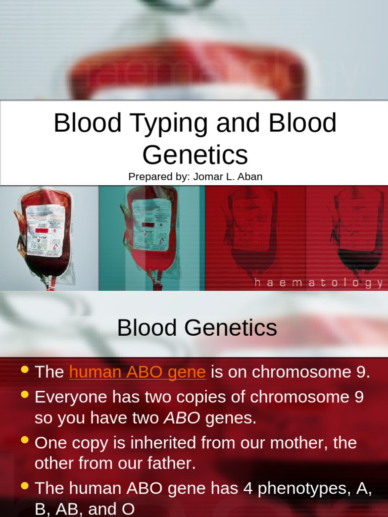 Abo Blood Group (Simplified) | PDF | Dominance (Genetics) | Allele