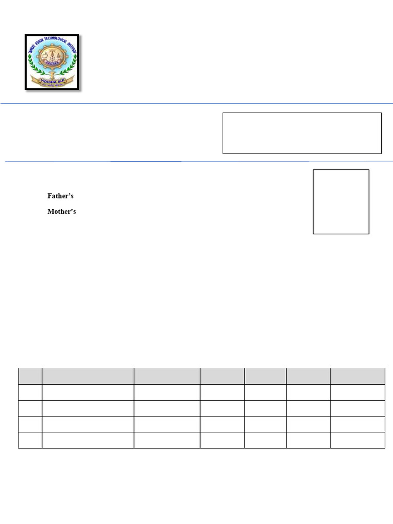 Placement Cell Registration Form | PDF
