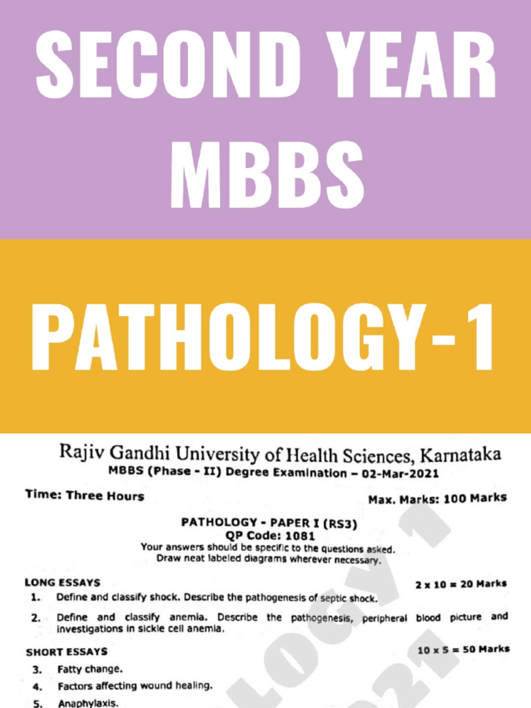 Second Year Mbbs | PDF