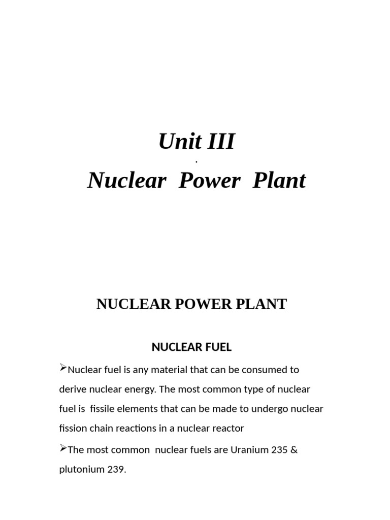 Nuclear Power Plant | PDF | Nuclear Reactor | Nuclear Fission Nuclear Power Plant | PDF | Nuclear Reactor | Nuclear Fission