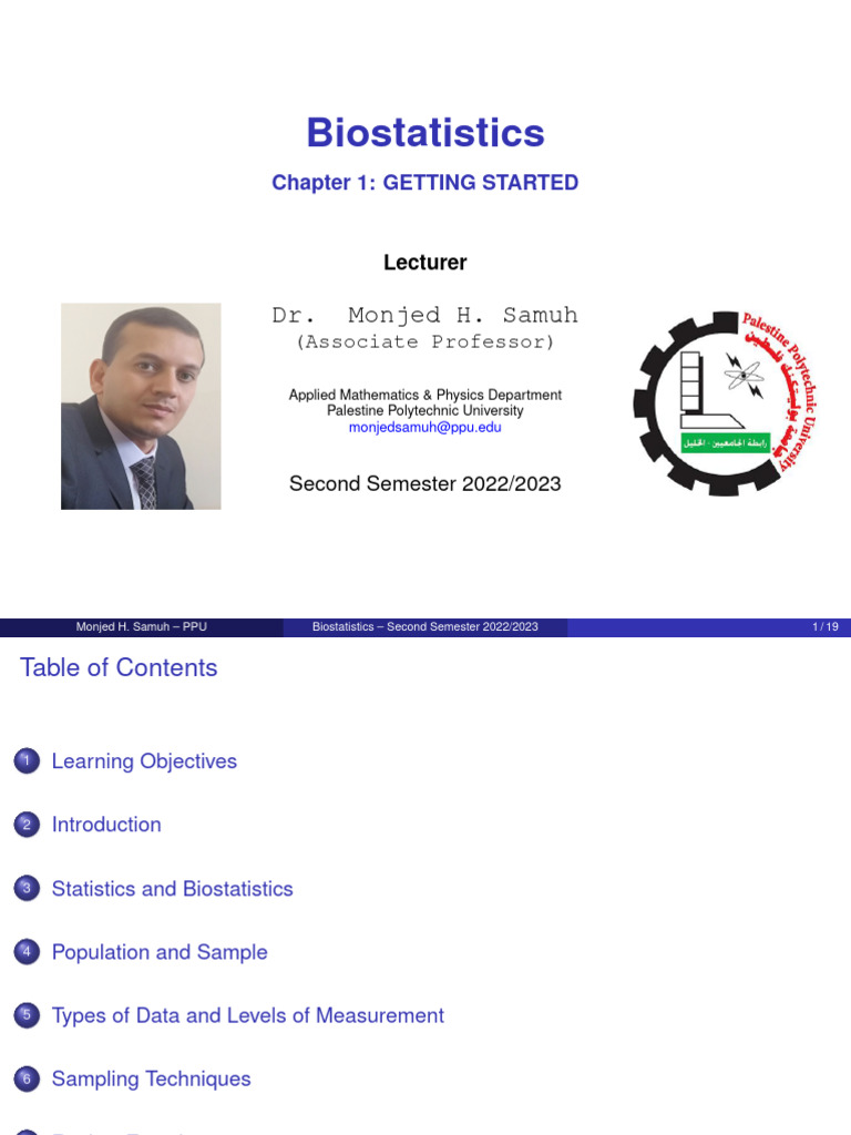 Ch1 | PDF | Statistics | Sampling (Statistics)