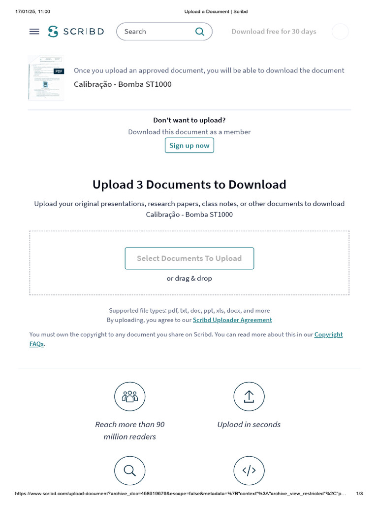 Upload A Document - Scribd | PDF | Scribd | Software